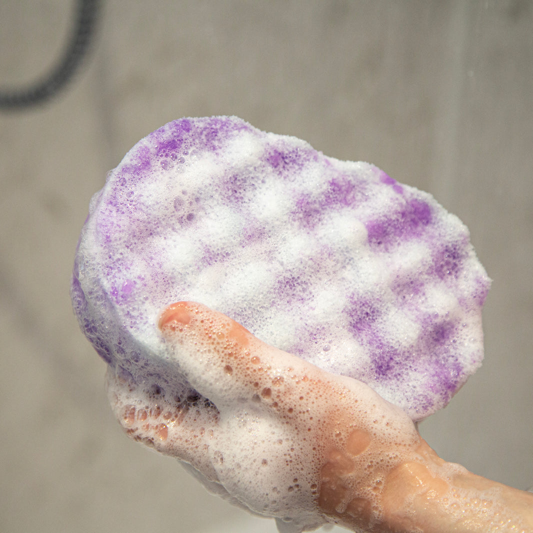 Exfoliating Soap Sponge With Soap Inside | Scented bath sponges ...