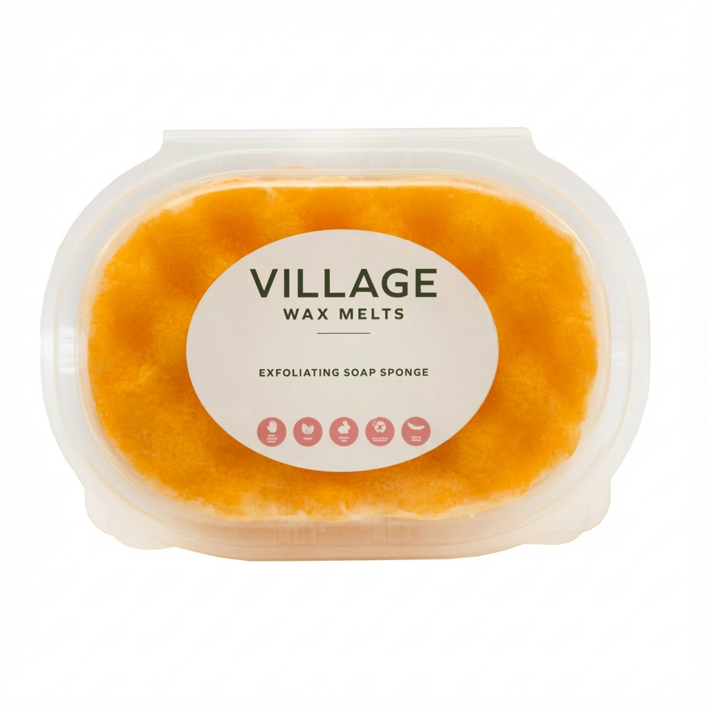 Sticky Dates Exfoliating Soap Sponge – Village Wax Melts