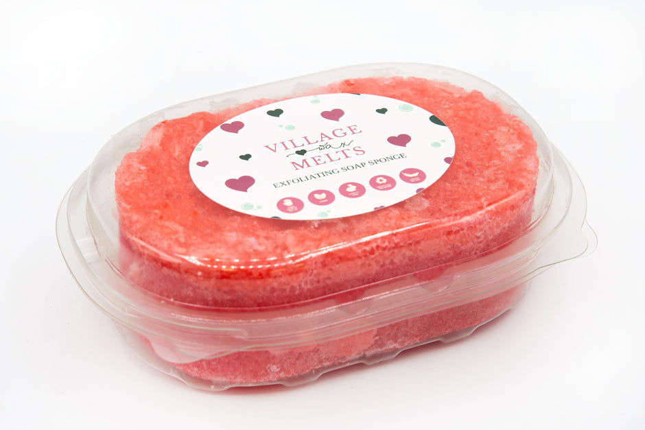 Exfoliating Soap Sponge With Soap Inside | Scented bath sponges ...