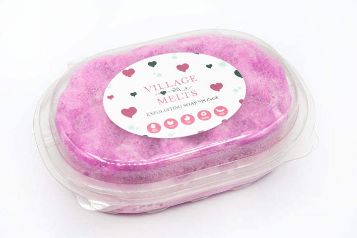 Exfoliating Soap Sponge With Soap Inside | Scented bath sponges ...